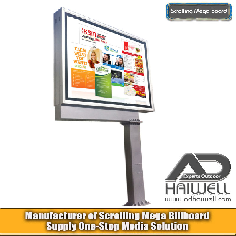 Cantilever Scrolling Rotating Dynamic Ads Display Billboard |Adhaiwell