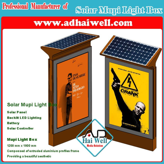 Green Power Solar Solution for your Advertising Display |Adhaiwell