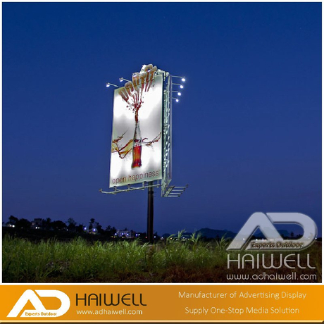 Solar Powered System Advertising Display Screen | Adhaiwell