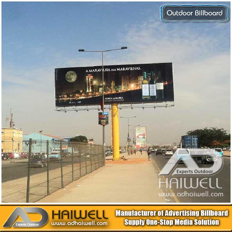 High Quality Outdoor Unipole Advertising Billboard Display Structure ...