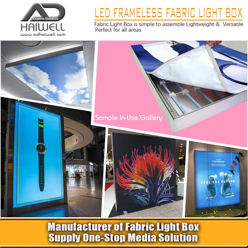 LED Back-Lit Fabric Printing | Tension Fabric Light Boxes | Adhaiwell