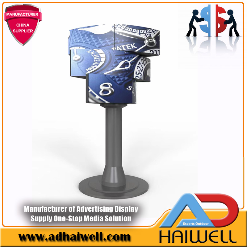 CubeVisionLED: A 360-Degree Rotating LED Display | Adhaiwell