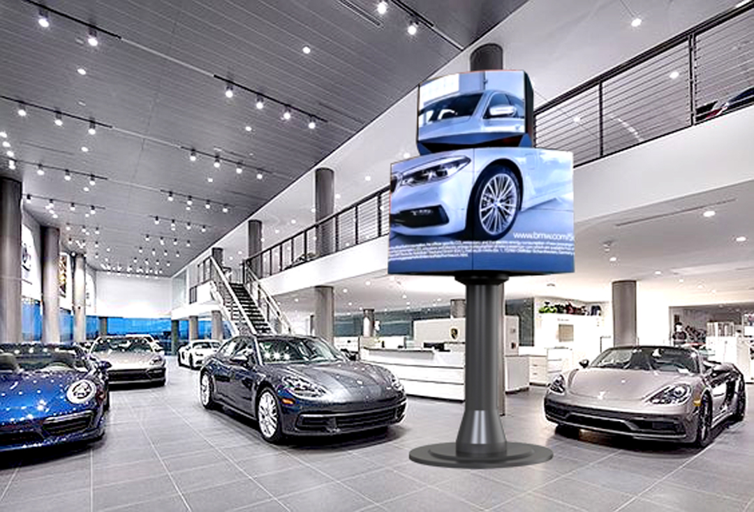 CubeVisionLED: A 360-Degree Rotating LED Display | Adhaiwell