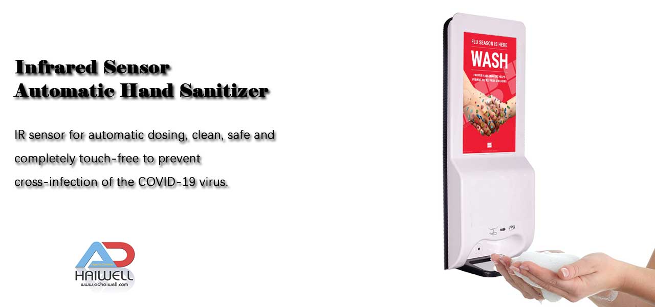 Digital Signage with Hand Sanitizer Dispenser | LCD Digital Display for ...