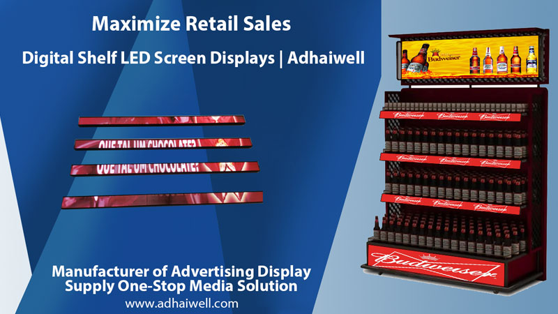 Retail Shelf Screens | Shelf Edge Led Displays | Digital Shelf Displays