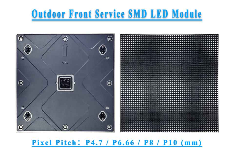 Front Maintenance LED Screen | Front and Rear Service Fixed LED Display