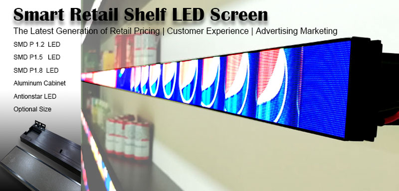 Retail Shelf Screens | Shelf Edge Led Displays | Digital Shelf Displays