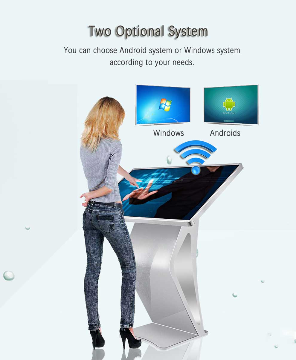 IR Touching LCD Screen Query Interactive Digital Signage l Adhaiwell