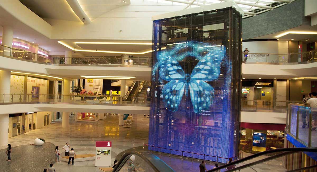Building Walls | Glass Curtain Wall |Transparent LED Video Hologram Screen