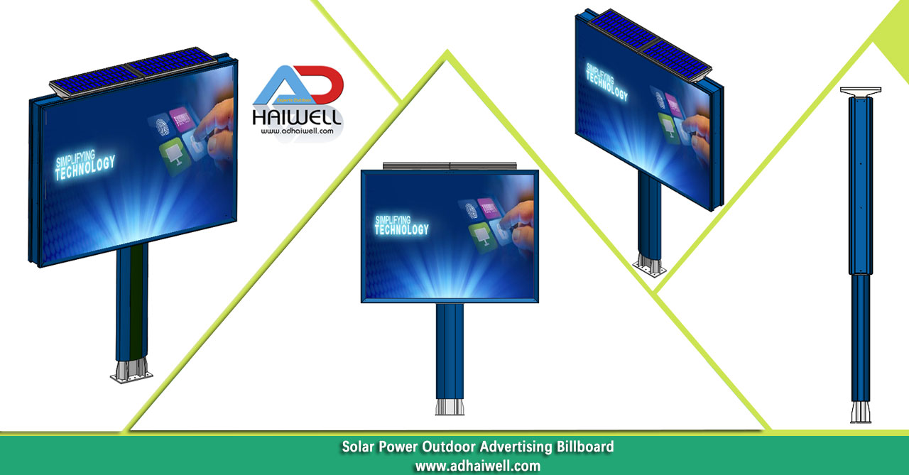 Solar LED Backlit Advertising Billboard | Adhaiwell