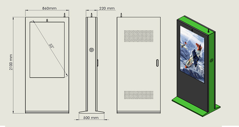 Explore Outdoor Digital Displays |Outdoor LCD Signage Solutions |Adhaiwell